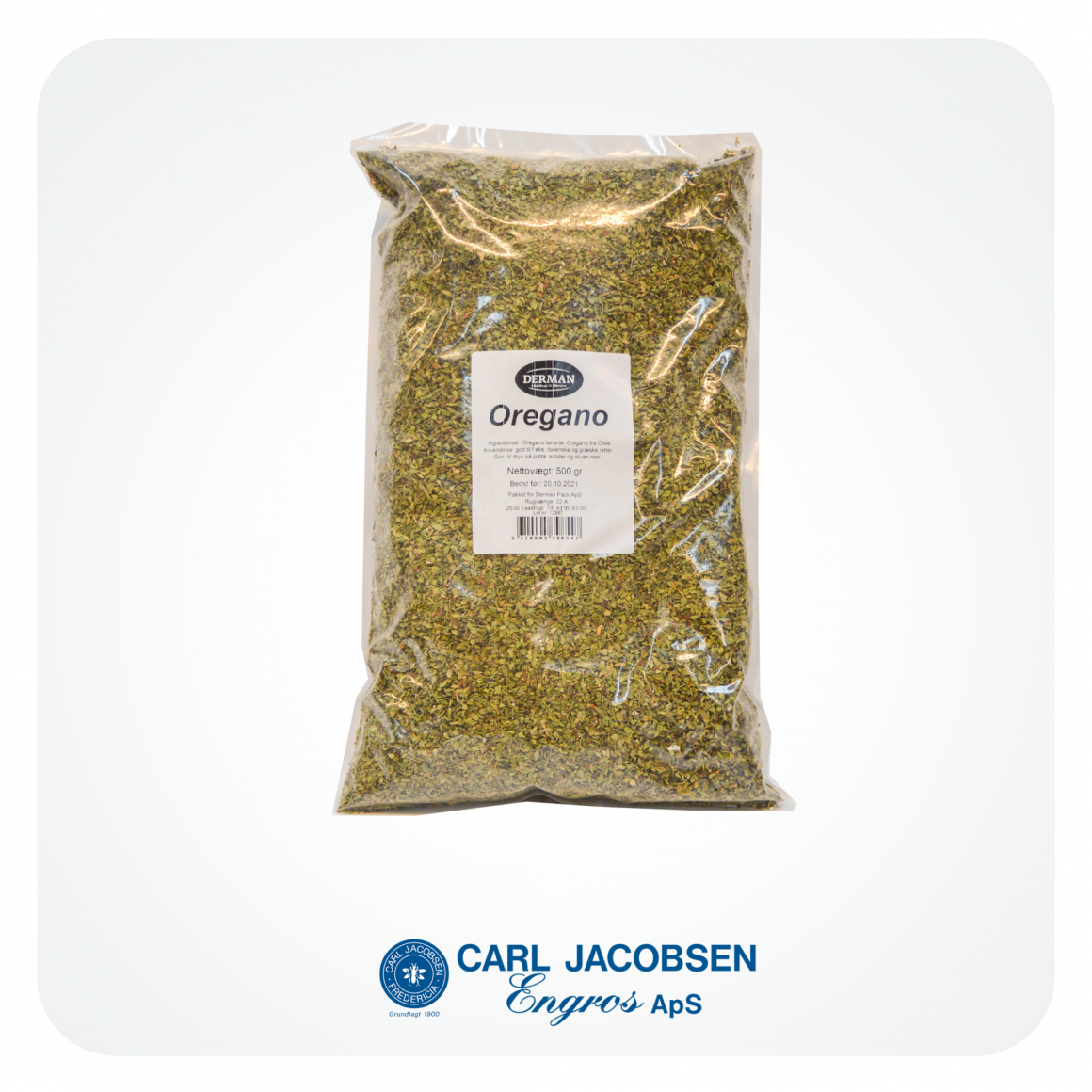 Oregano 500g - Carl Jacobsen Engros ApS